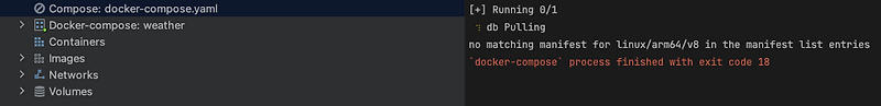 docker - no matching manifest for linux/arm64/v8 in the manifest list entries