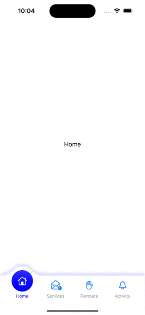 SwiftUI Curved Custom Tab Bar - Kavsoft (iOS 인터렉티브 애니메이션)