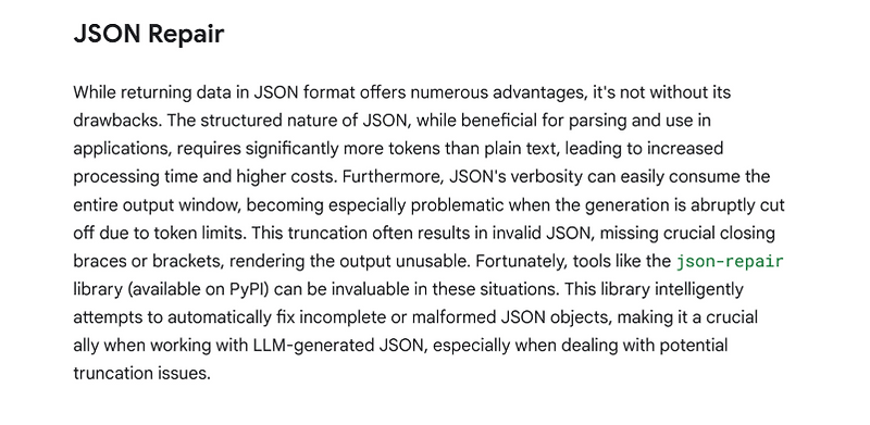 LLM이 만든 망가진 JSON, 어떻게 고치지? - json_repair로 해결하기