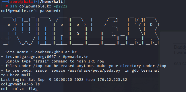 pwnable.kr [collision] write up