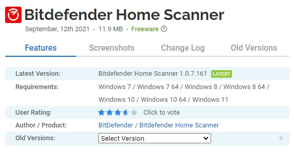 Bitdefender Home Scanner 무료 다운로드