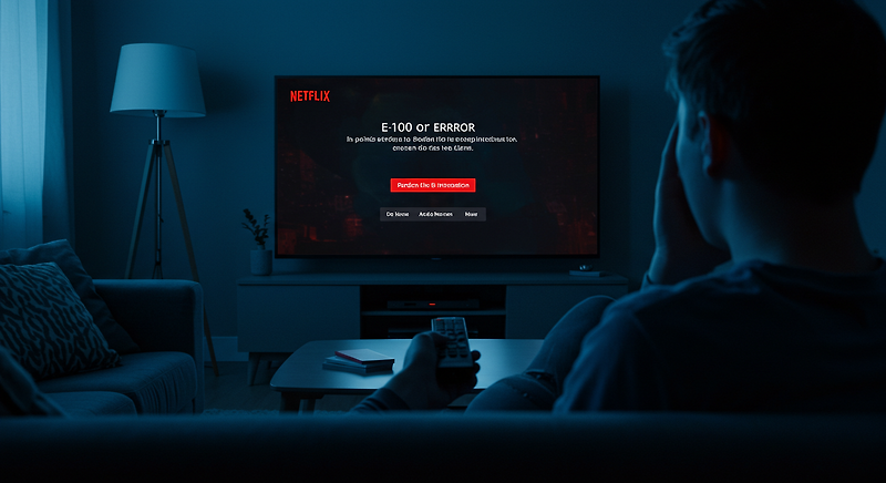 넷플릭스 E100 오류, 5분 만에 해결하는 초간단 방법! (tvq-pb-101 포함)