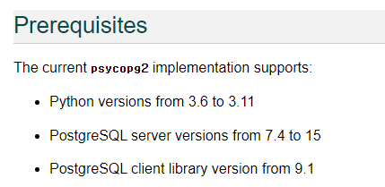 [Python] psycopg2 설치하는 방법
