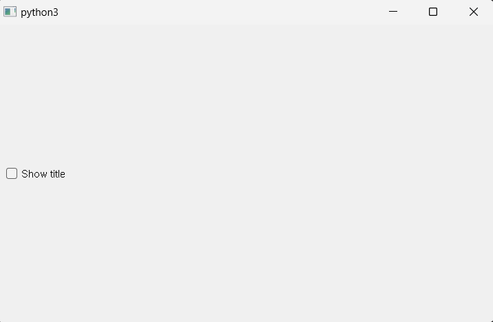 PyQt5이용 QCheckBox 사용하기