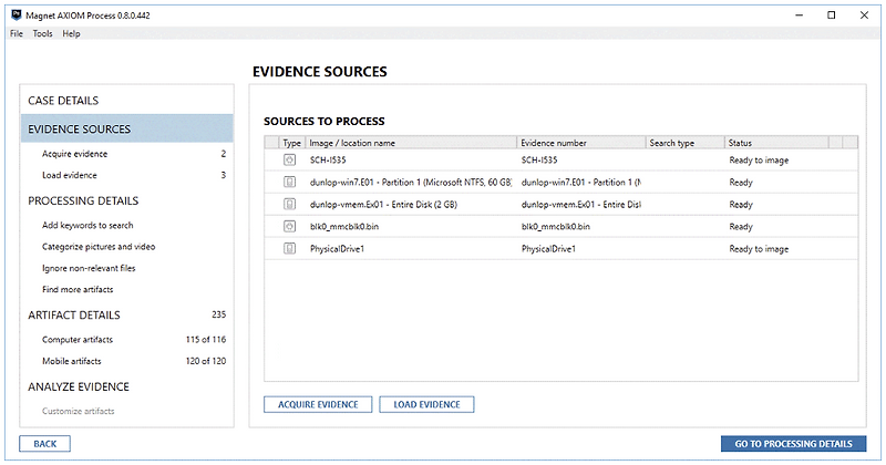[AXIOM] Processing과 Artifacts의 설정 옵션