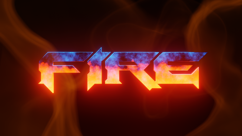Fire_text animation