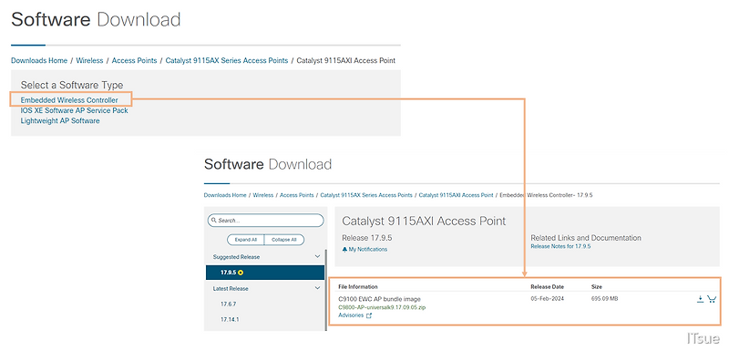 Cisco Catalyst AP EWC (Embedded Wireless Controller) 업그레이드 방법