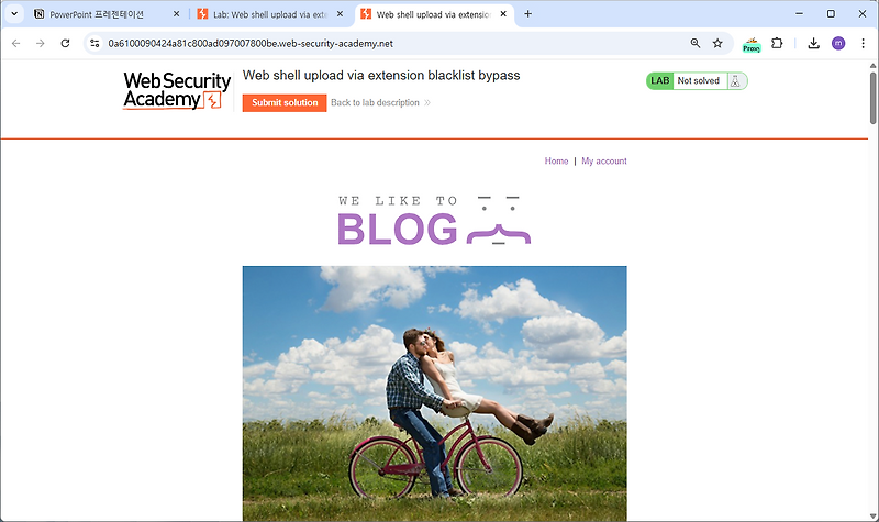 [File upload] Web shell upload via extension blacklist bypass