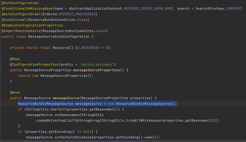 스프링의 메시지 기능(MessageSource)