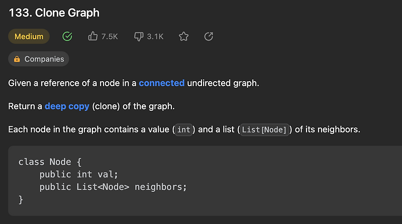[75 LeetCode] 4 - Clone Graph :: 도리