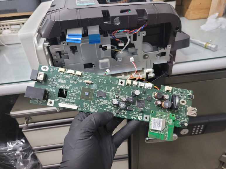 삼성 SL-J3520W 무한잉크 시스템문제, 유한4칩 제거 및 칩없이 구동하는 무칩 無chip 전환 수리