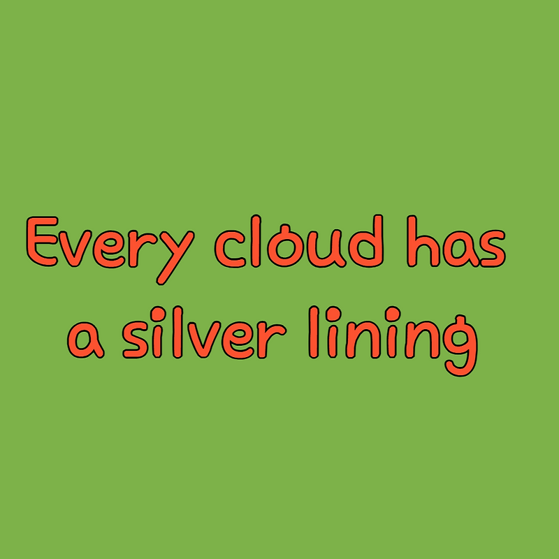 미국 생활 영어: Every cloud has a silver lining