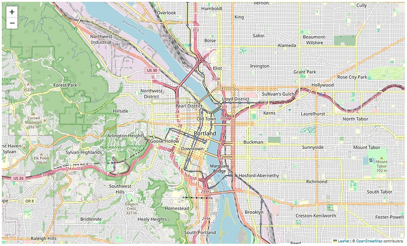 [파이썬] 지도 시각화 도구 - Folium
