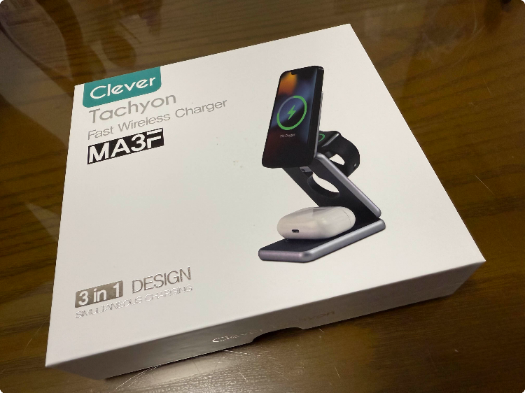 [알리] Clever Tachyon 3 in 1 맥세이프 무선 충전기