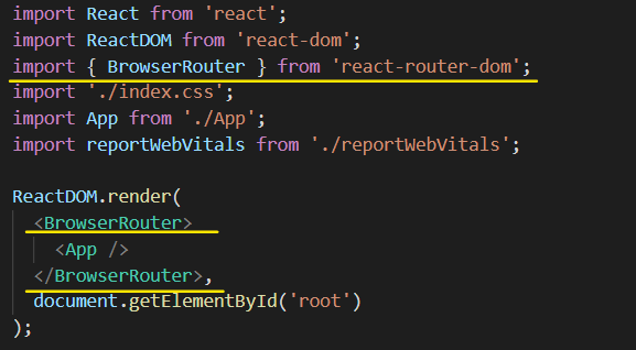 [React] react-router-dom 이용해서 페이지 넘기기, 링크 걸기