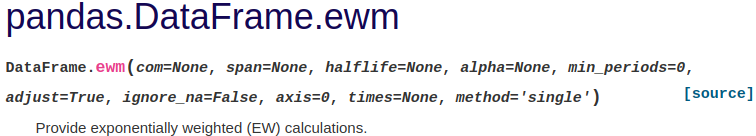 [Pandas] EWMA 적용하기