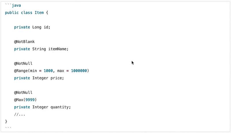 Bean Validation - 소개