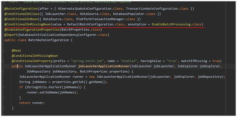 SpringBatch에서 @EnableBatchProcessing때문에 Job이 실행되지 않는 문제