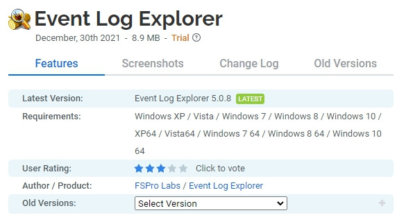 Event Log Explorer 무료 다운로드