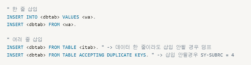 #3. INSERT, UPDATE, MODIFY, DELETE