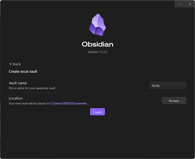 옵시디언(Obsidian) 사용기(1) - 옵시디언 시작하기 :: ehfhfhd