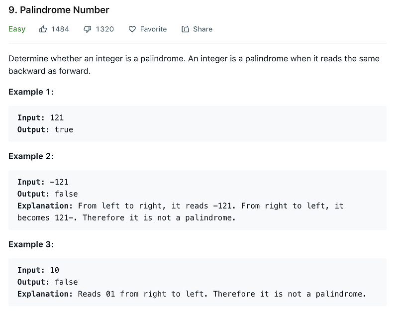 [LeetCode]Palindrome Number :: 알숭달쑹