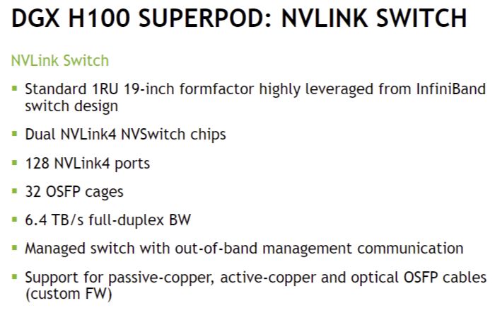 DGX H100 SUPERPOD: NVLINK SWITCH 상세 설명 :: Zeah Engineering Factory
