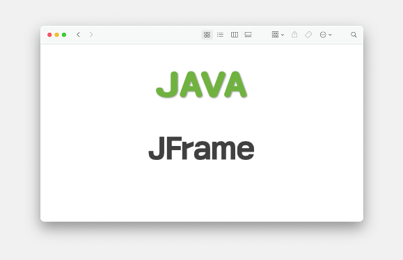 [Java] Swing - JFrame