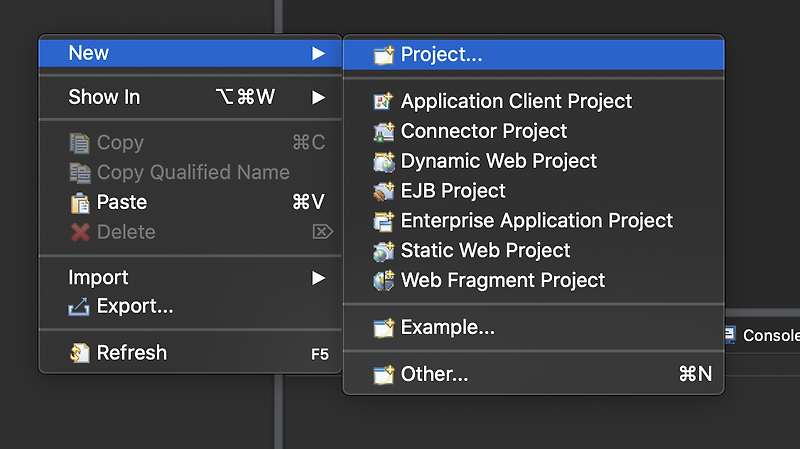 Spring mybatis 순서 및 셋팅 (Project 생성, Java version, pom.xml, web.xml, root-context.xml
