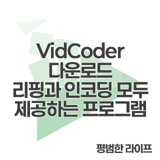 VidCoder 다운로드 리핑과 인코딩 모두 제공하는 프로그램