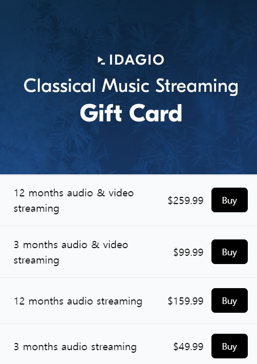 IDAGIO 구독 - 기프트카드가 이득인가?