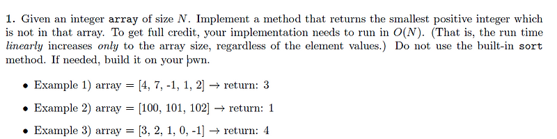 Smallest Positive Integer