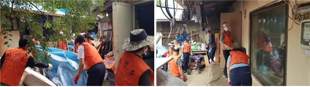 평창읍 지역사회보장협의체, 집수리 봉사 참여