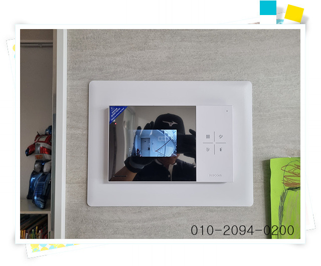 인천강화군 인터폰 교체/ 인천 강화군 강화읍 갑곳리 강화베이힐아파트 코콤비디오폰KCV-X431 교체설치입니다