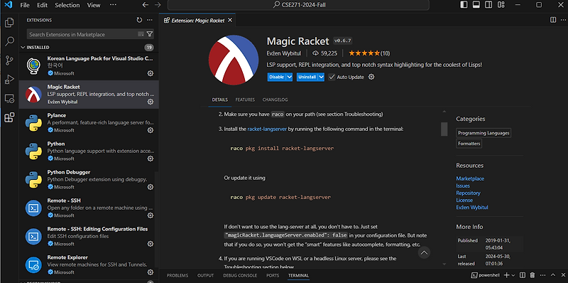 [Racket] VScode Setting