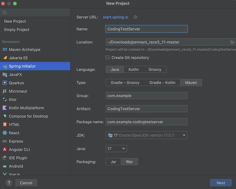 [Spring] New Project 생성 :: Dev.Eunice