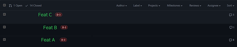 Github PR 리뷰 D-day 설정 방법
