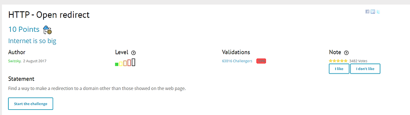 Root Me[web-server] : HTTP - Open redirect Write up