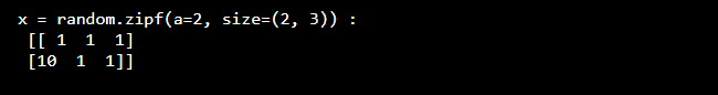 파이썬 numpy 지프 분포(Zipf Distribution)