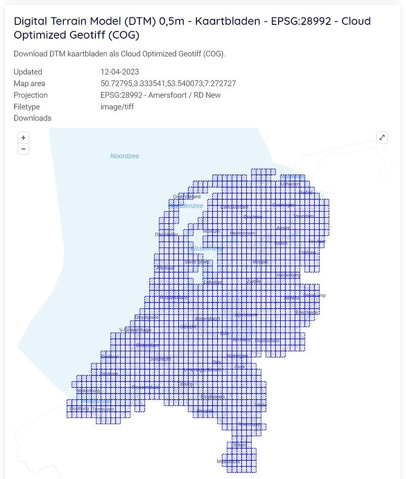 하늘맑은 세상 :: 네델란드 전 국토 50cm DSM, DTM을 공개