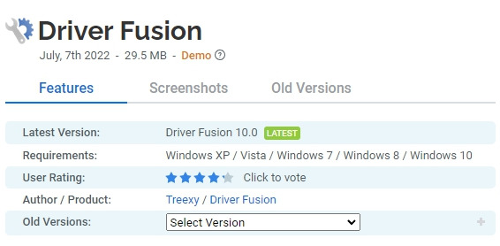 Driver Fusion 무료 다운로드