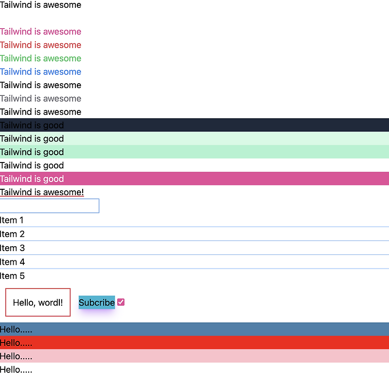 [TailWind] Colors 색상공부