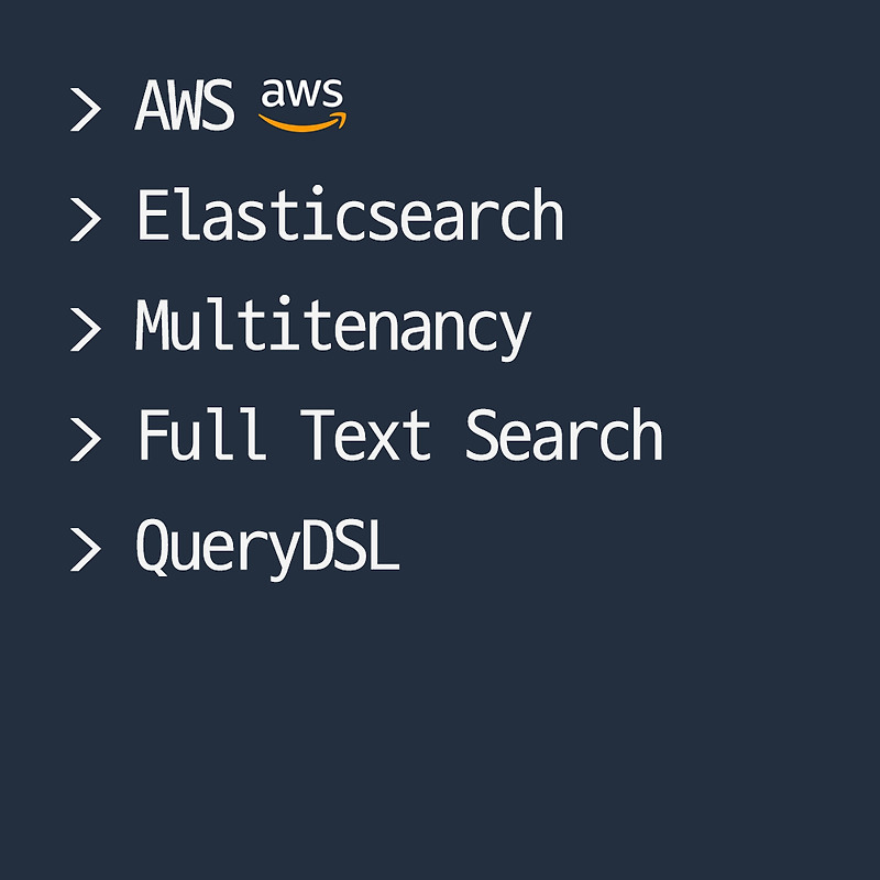 [AWS] Elasticsearch 검색: Multitenancy, Full Text Search, QueryDSL — Bible, Lee, Data