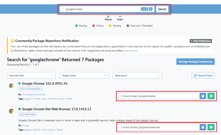 윈도우 "Chocolatey" 기본 사용 방법