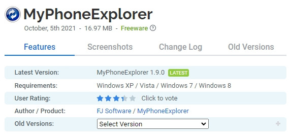 MyPhoneExplorer 무료 다운로드