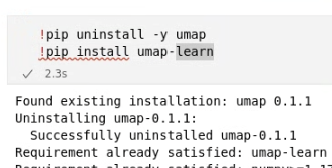 [에러 해결] AttributeError: module 'umap' has no attribute 'UMAP' / import umap.umap_