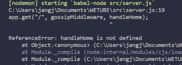[유튜브클론] Middlewares, Servers, Controllers :: Nino's DevLog
