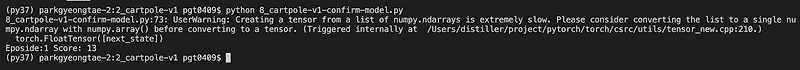 [Python] UserWarning: Creating a tensor from a list of numpy.ndarrays is extremely slow. Please ...