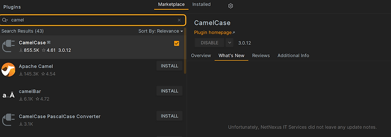 안드로이드 스튜디오 플러그인 소개 - CamelCase