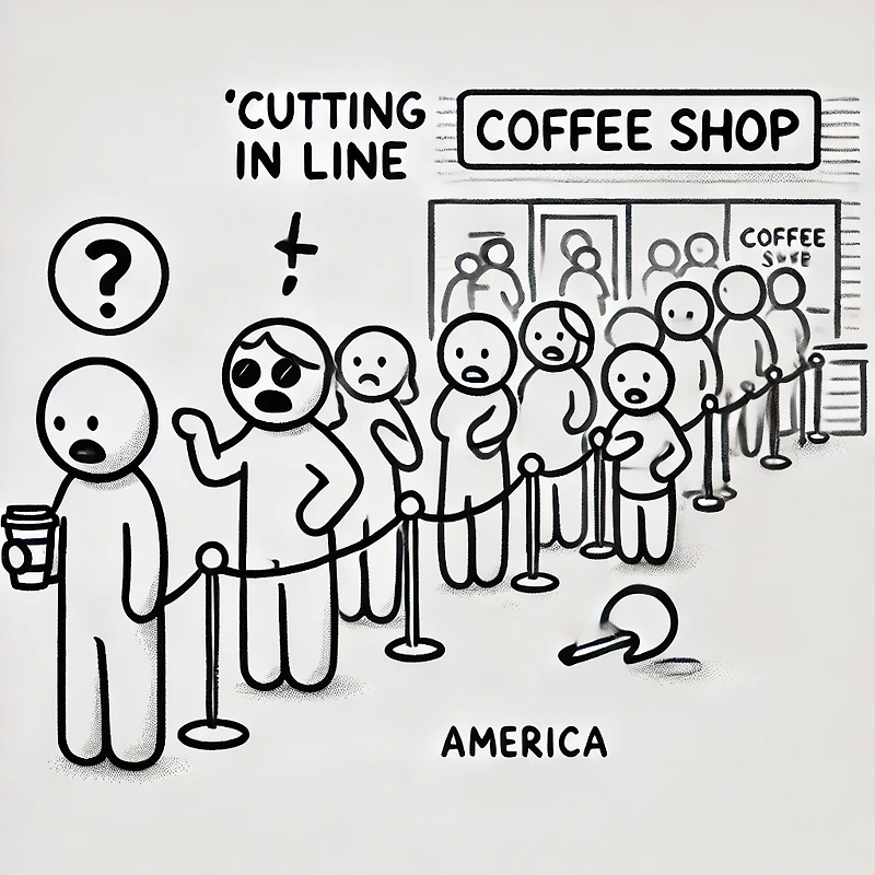 [expression] Cut in line / 미국에서 새치기 하면 혼나요